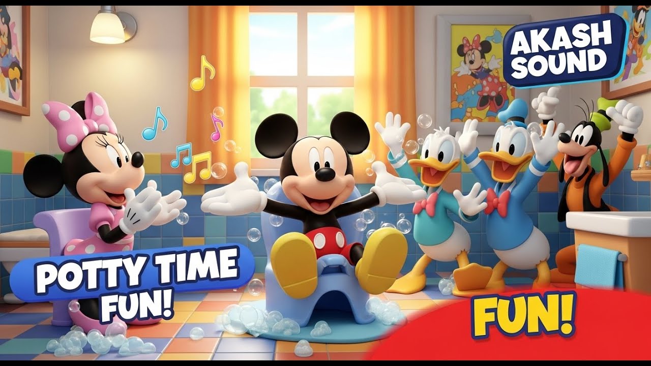 Mickey Mouse & Friends Potty Song 🐭 | Fun Learning Nursery Rhyme - YouTube