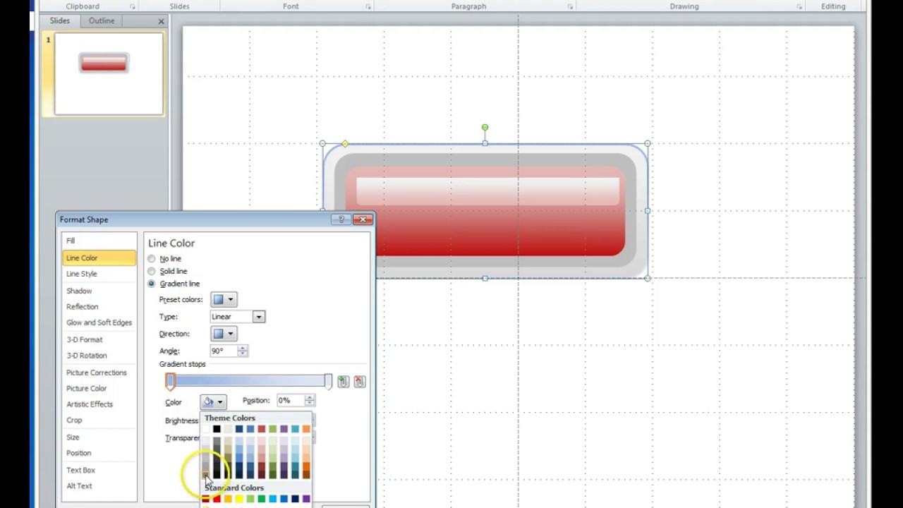Easy way to make LEDs or Glossy Buttons using Power Point - YouTube