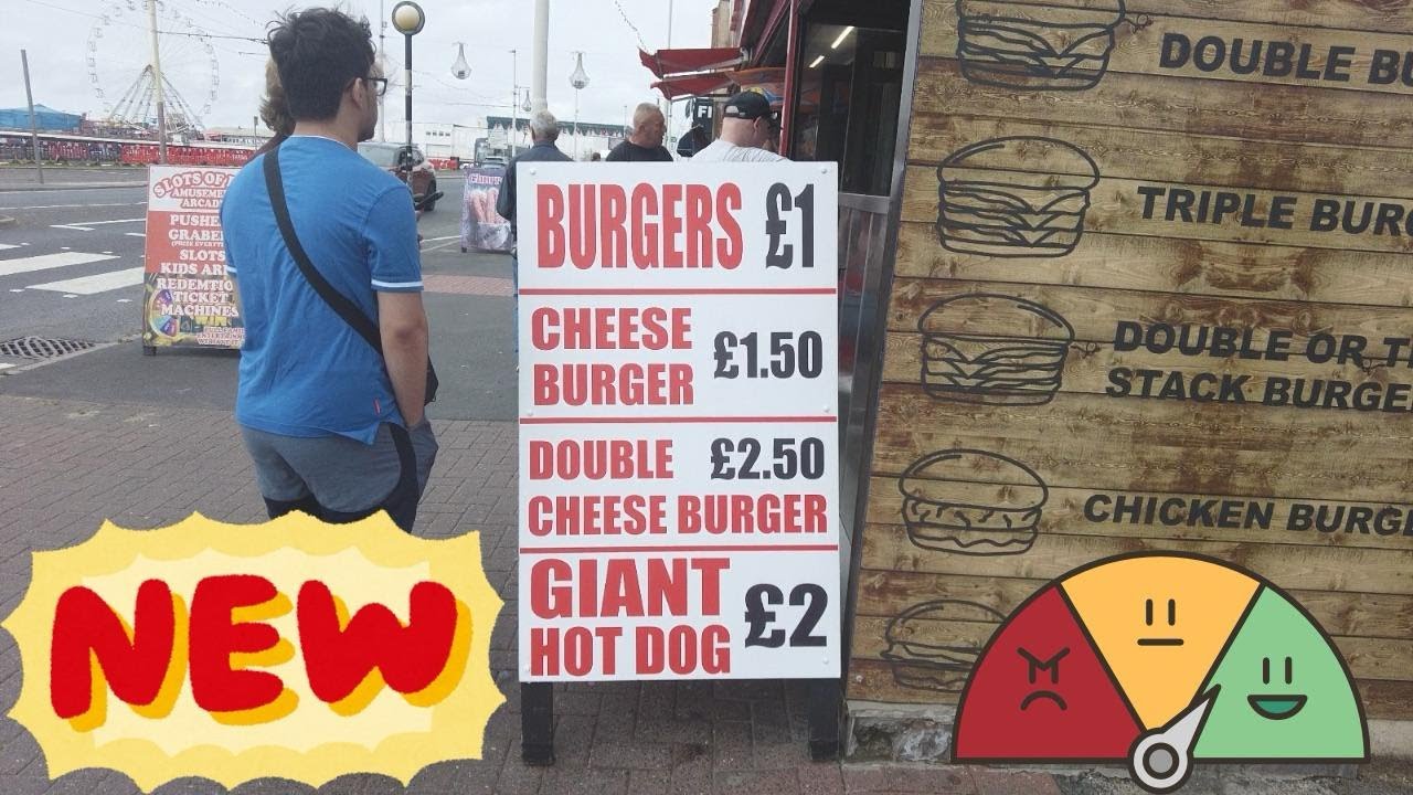 Blackpool NEW £1 Burger !! - A Burger Lovers Paradise Lets Try Them ...
