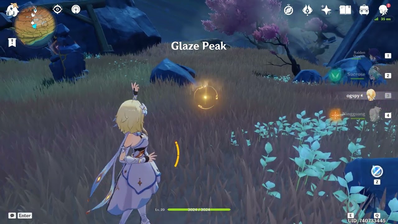 Genshin Impact The Chasm / Glaze Peak Stone Puzzle - YouTube