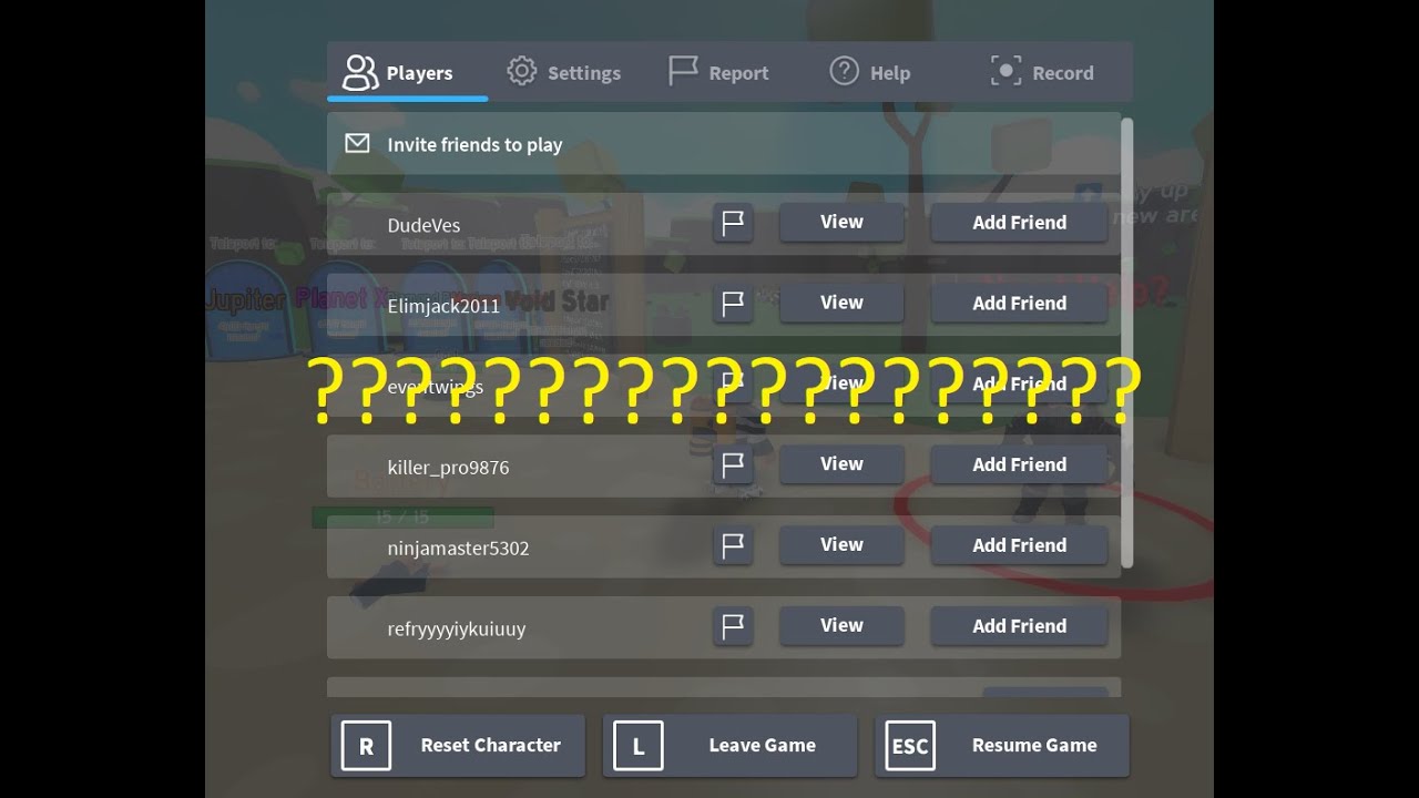 Roblox Added Back there Old Menu - YouTube