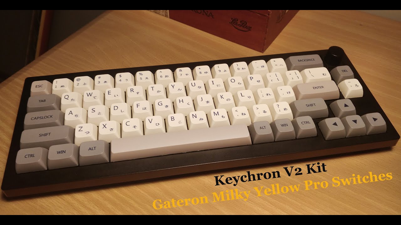 [Sound Test] Keychron V2 & Gateron Milky Yellow Pro Switches | 62WPM ...