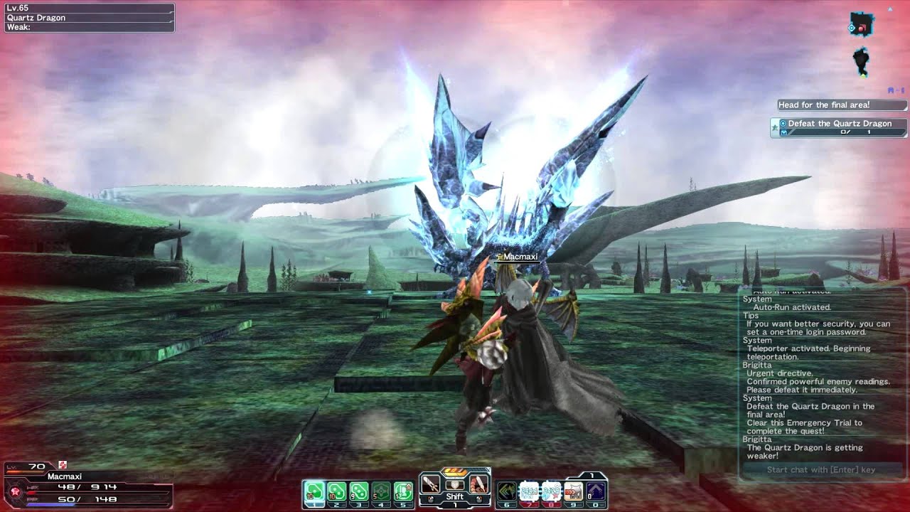 [PSO2] vs. Quartz Dragon [Hu/Fi] - YouTube