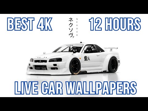 Nissan GT-R R34 | 12-Hour Luxury Car Live Wallpaper (Ambient Motion)