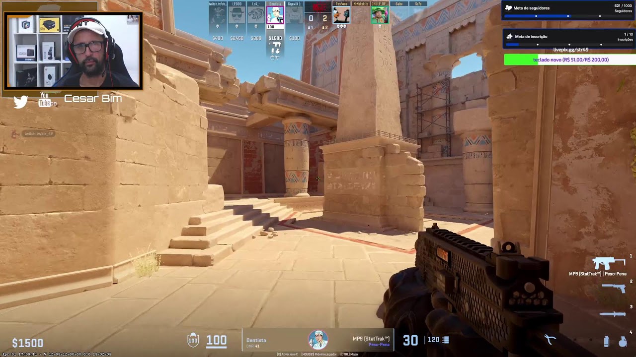 ( +18 ) 🔴 ( AO VIVO ) O melhor , mais velho e tiltado jogador de cs ate ...