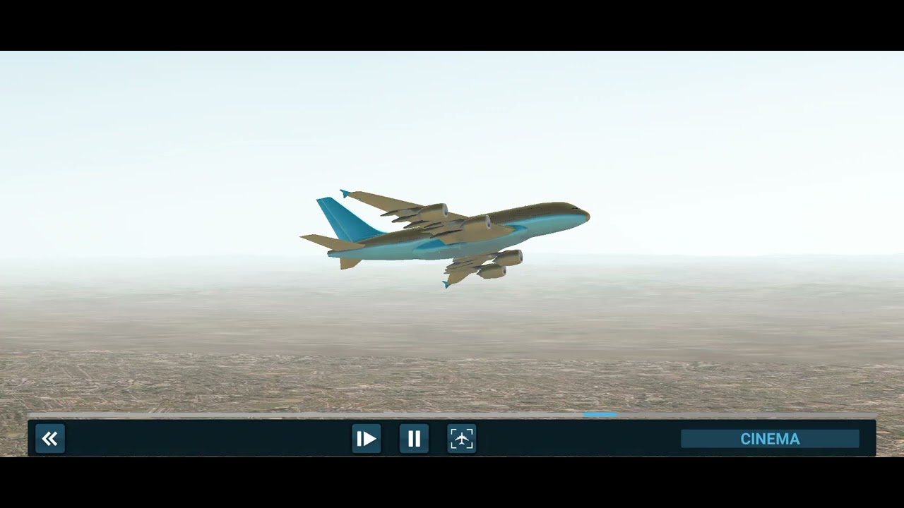Take off Airbus A380 simulation - YouTube
