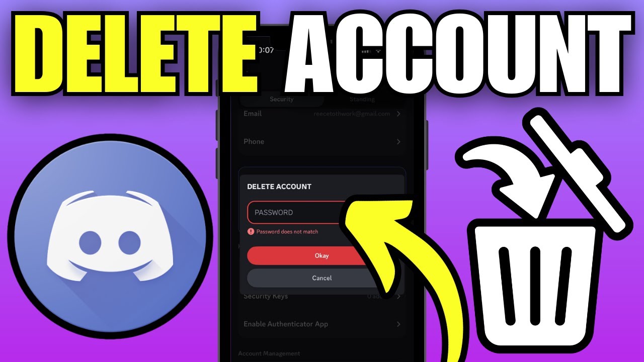 How To Permanently Delete Discord Account - YouTube