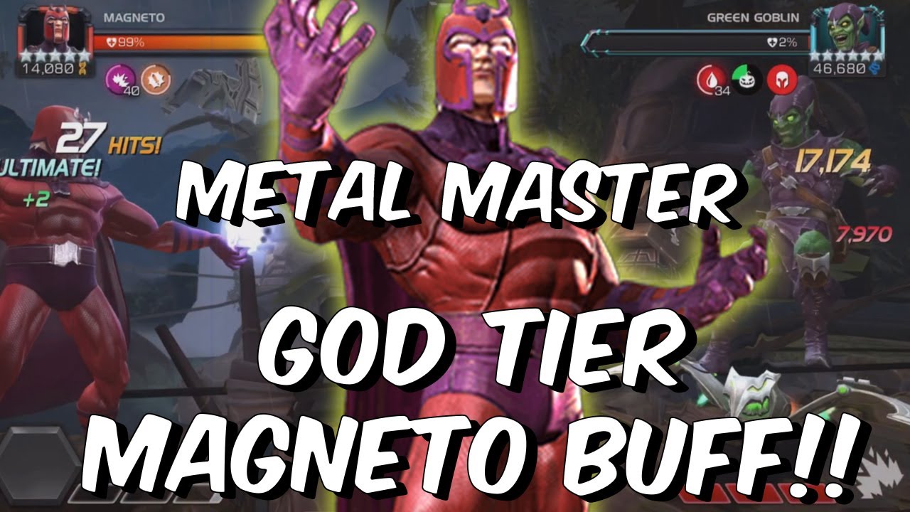 Magneto Buff Beta Gameplay - God Tier Metal DESTROYER Full Abilities ...