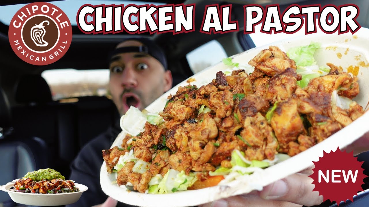 Chipotle New Chicken Al Pastor Review - How good is it? - YouTube