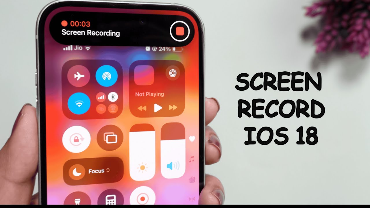 How to screen record on iPhone iOS 18 - Step by Step - YouTube