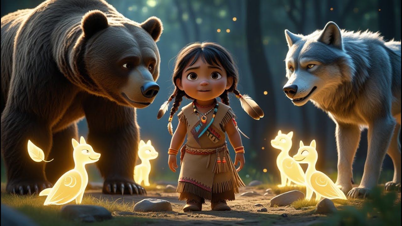 Twilight Village Magic | Native American-Inspired Pixar Style Night Sky ...