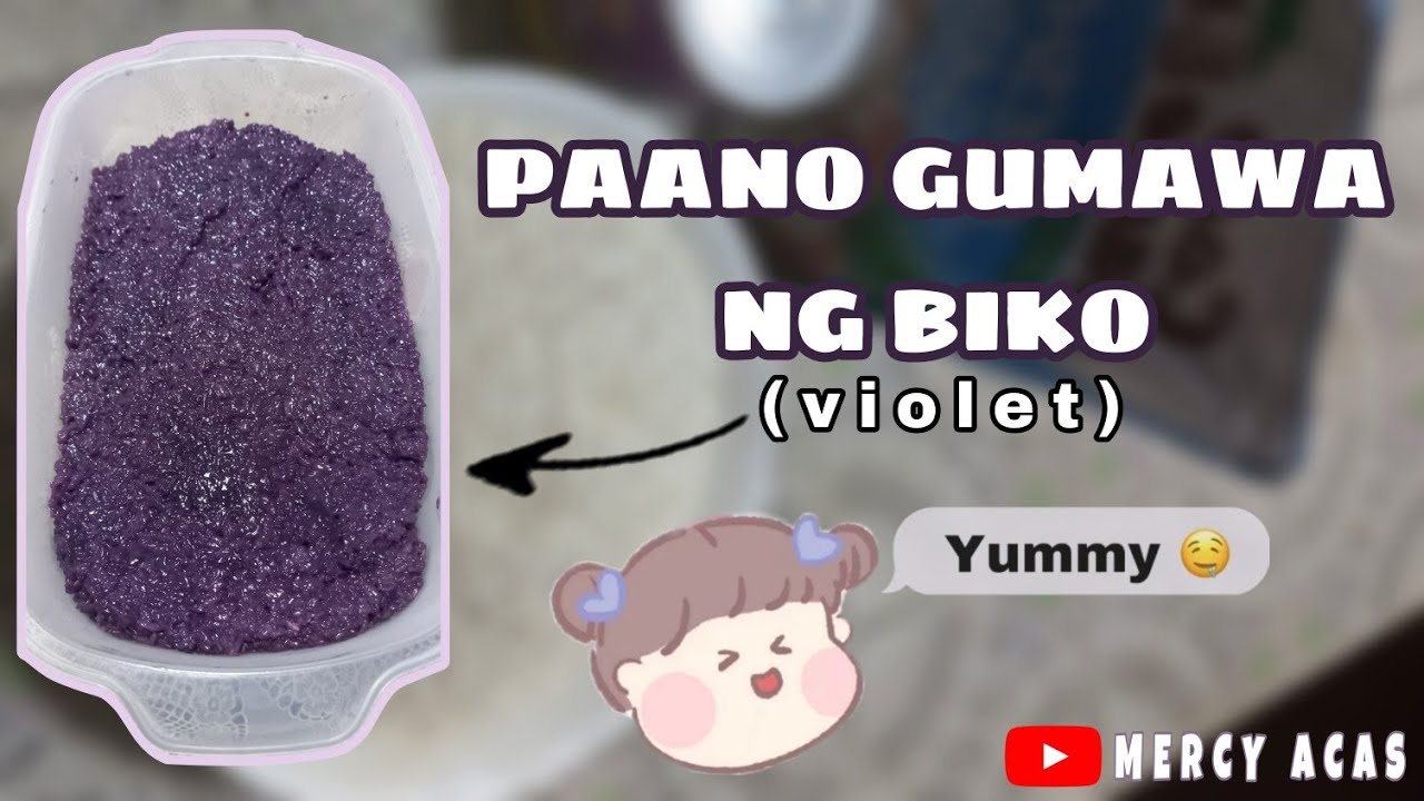 PAANO GUMAWA NG VIOLET BIKO // mercyacas - YouTube