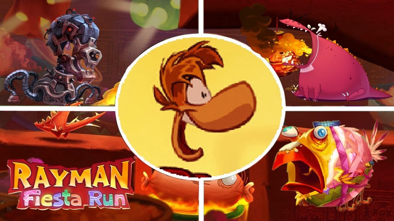 rayman fiesta run all bosses - YouTube