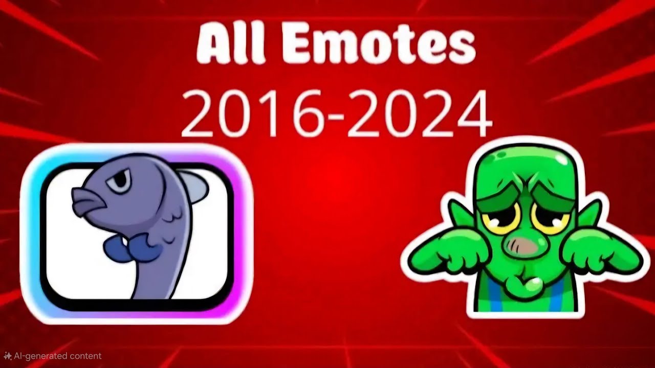 All Emotes In Clash Royale 2016-2024 (updated) - YouTube