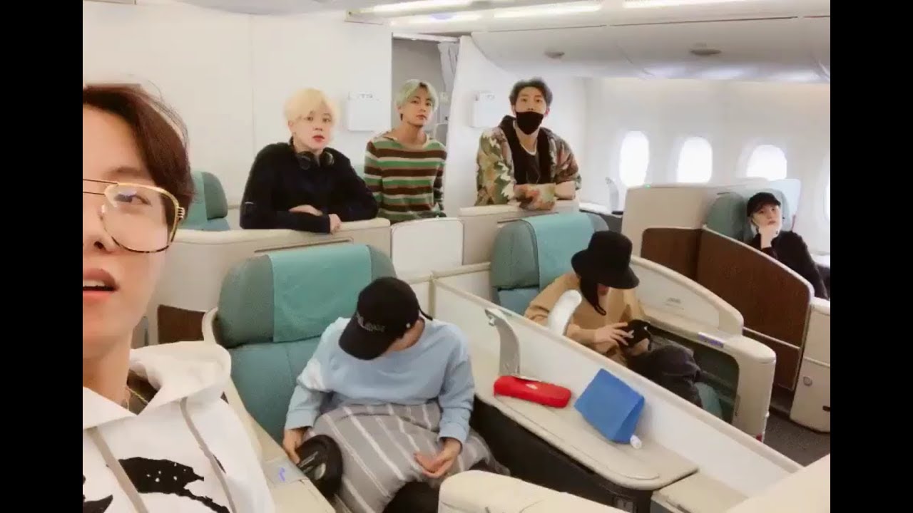 190209 BTS UPDATE a Video saying goodbye to ARMY before the flight take ...