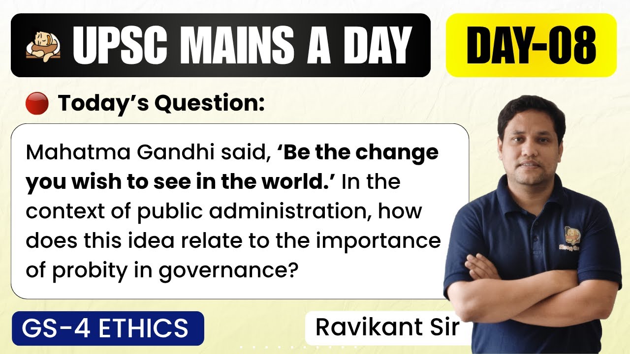 Daily UPSC Mains 2025 Answer Writing Practice | UPSC Mains GS-4 Ethics Case Studies Answer ...