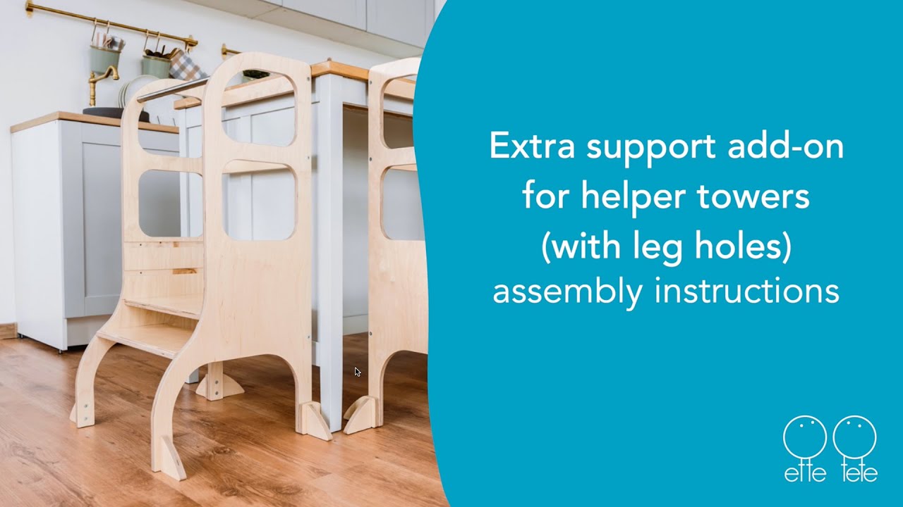 Extra support add-on for Helper Towers (WITH LEG HOLES) assembly ...