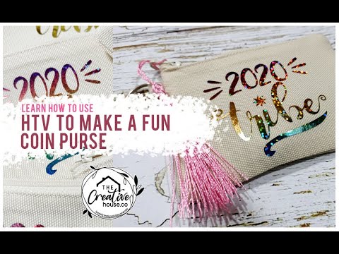 Learn how to apply HTV to make a fun coin purse. - YouTube
