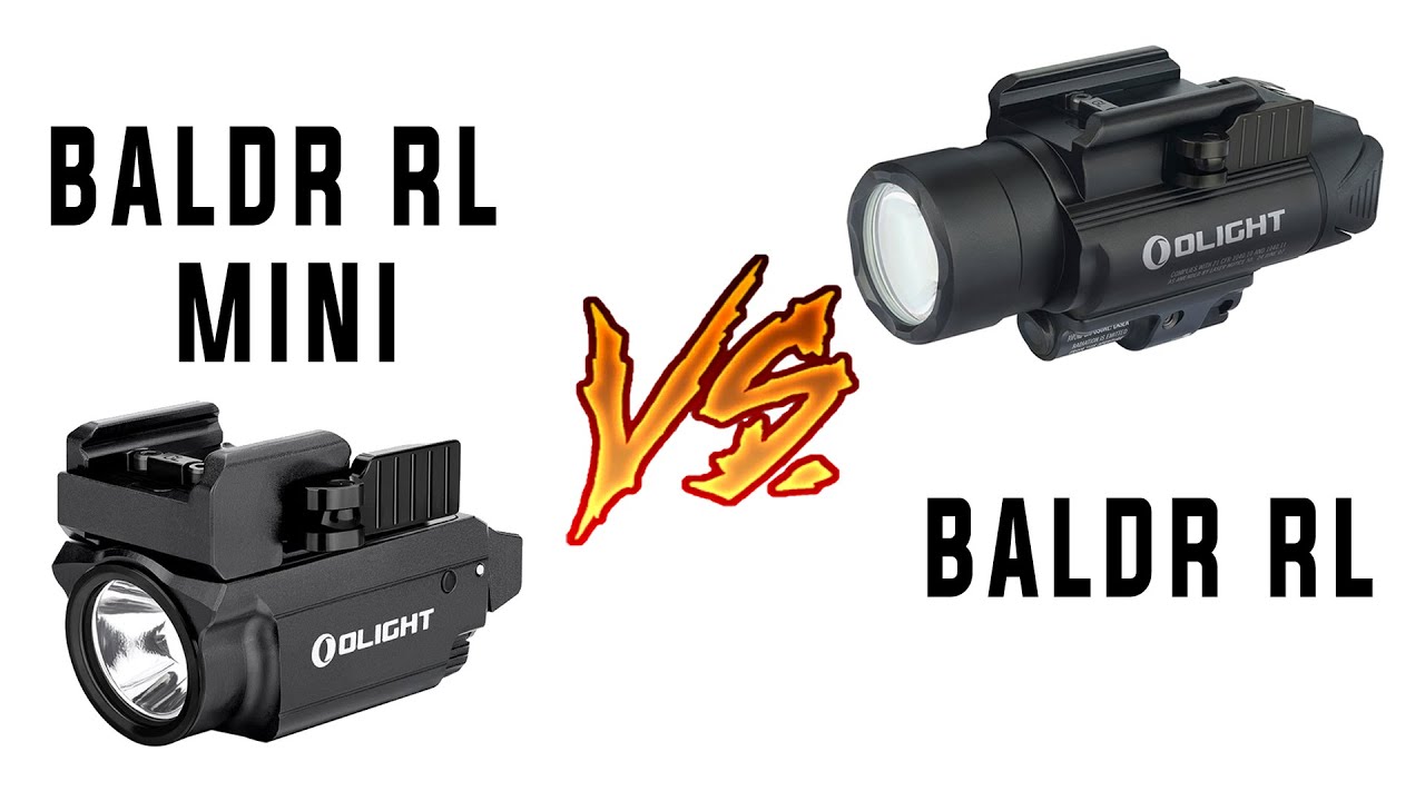 Olight Baldr RL mini VS Baldr RL - Comparativa linternas - YouTube