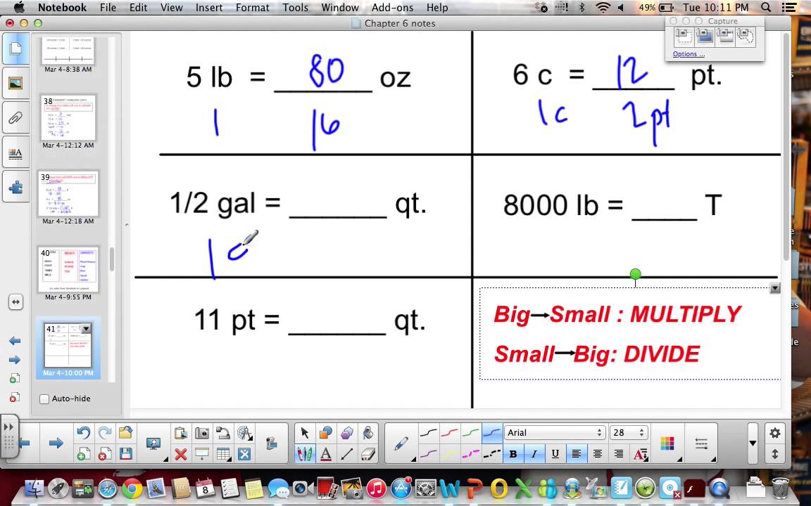 6th Grade 6 4:6 5 Measurement - YouTube