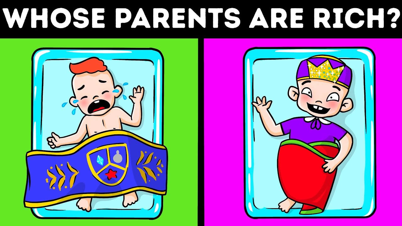 RICH OR POOR? Easy Visual Test With Answers - YouTube