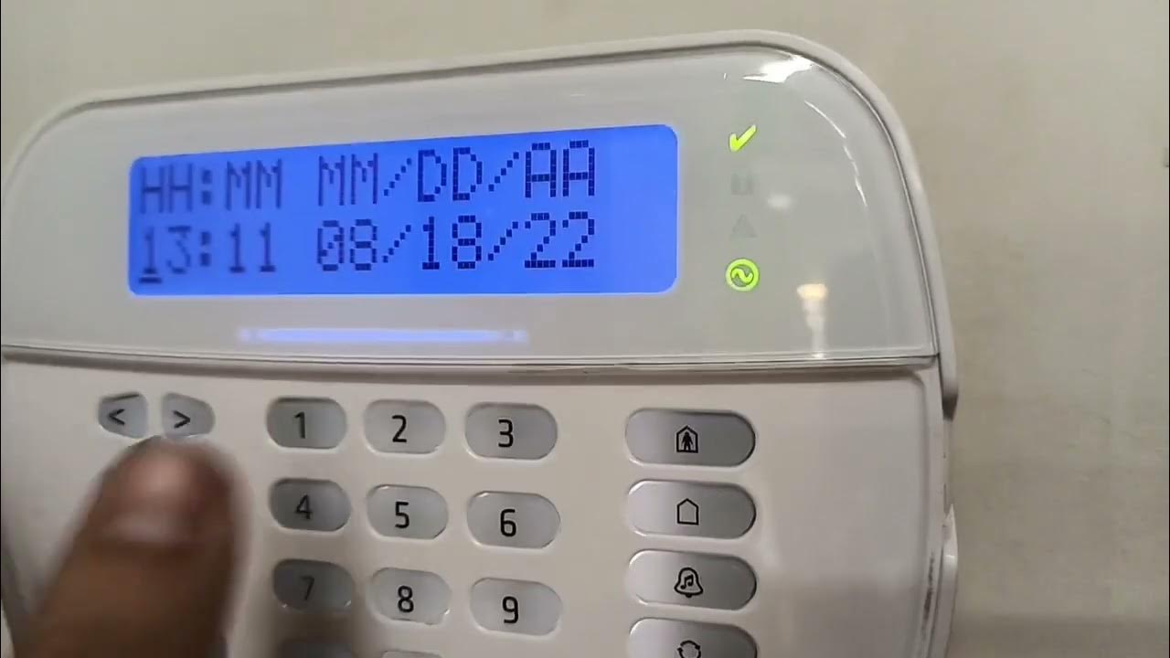 Configurar Hora y Fecha Teclado DSC NEO - YouTube