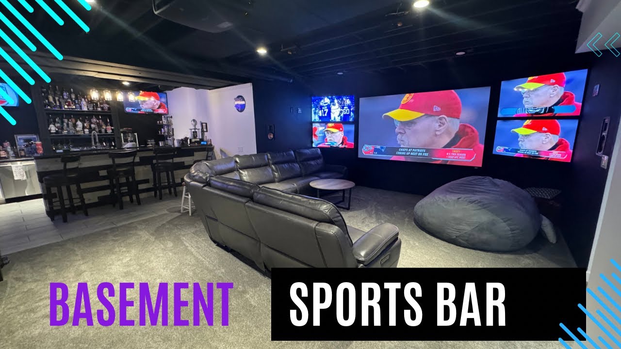 Basement Sports Bar! One Year In!! - YouTube