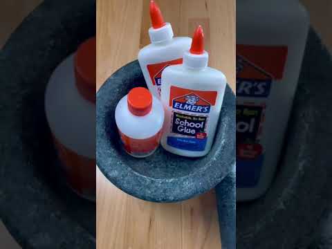 How to Make one ingredient SUS White Slime Kom #shorts #satisfying #satisfiedcrush