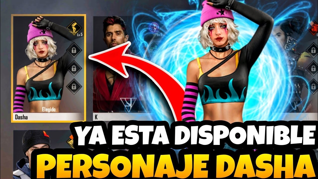 🛑 YA DISPONIBLE personaje DASHA en FREE FIRE || Habilidad del nuevo ...
