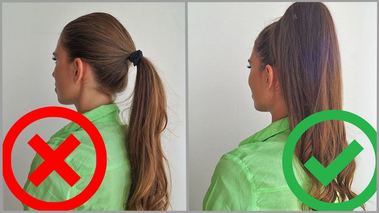 3 VOLUMINOUS PONYTAIL HACK - YouTube