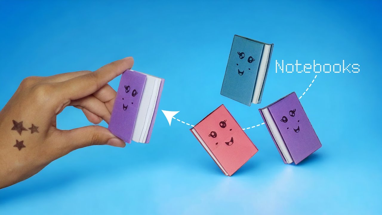 Cute Notebook Making | Easy Notebook Making Tutorial | How to Make ...