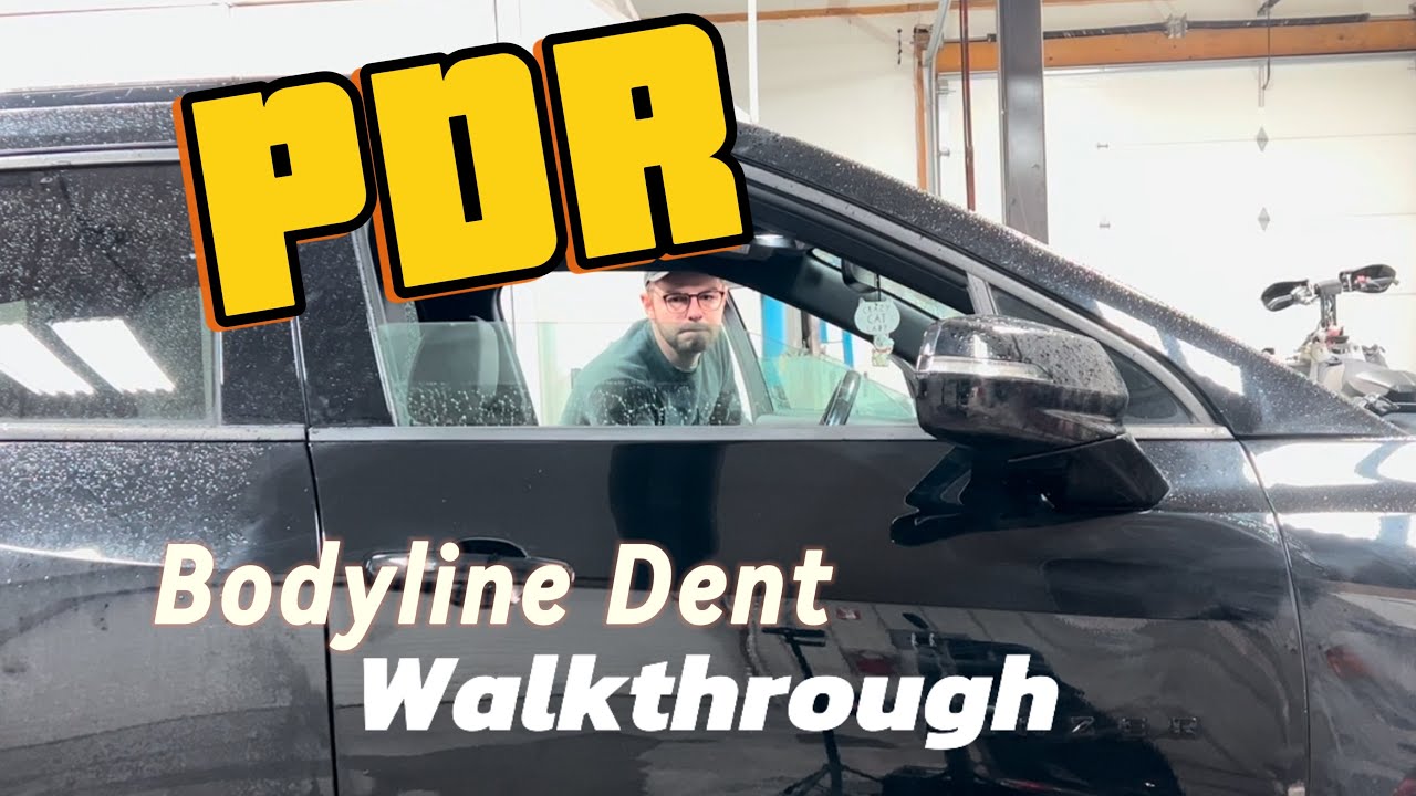 Double Dented bodyline repair - Paintless Dent Repair - YouTube