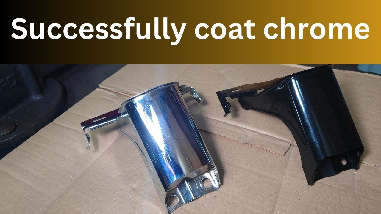 Powder Coat Chrome to Black - YouTube
