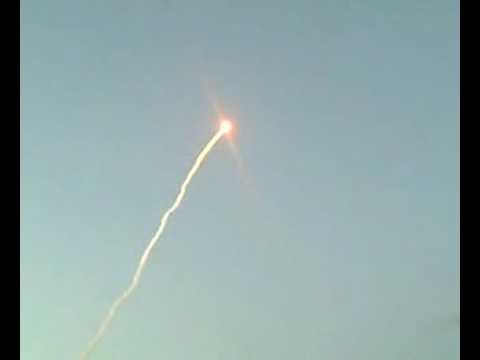 Space Shuttle launch--from a distance - YouTube