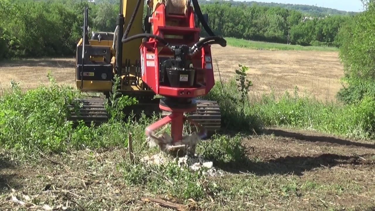 Fecon Stumpex Stump Grinder - YouTube