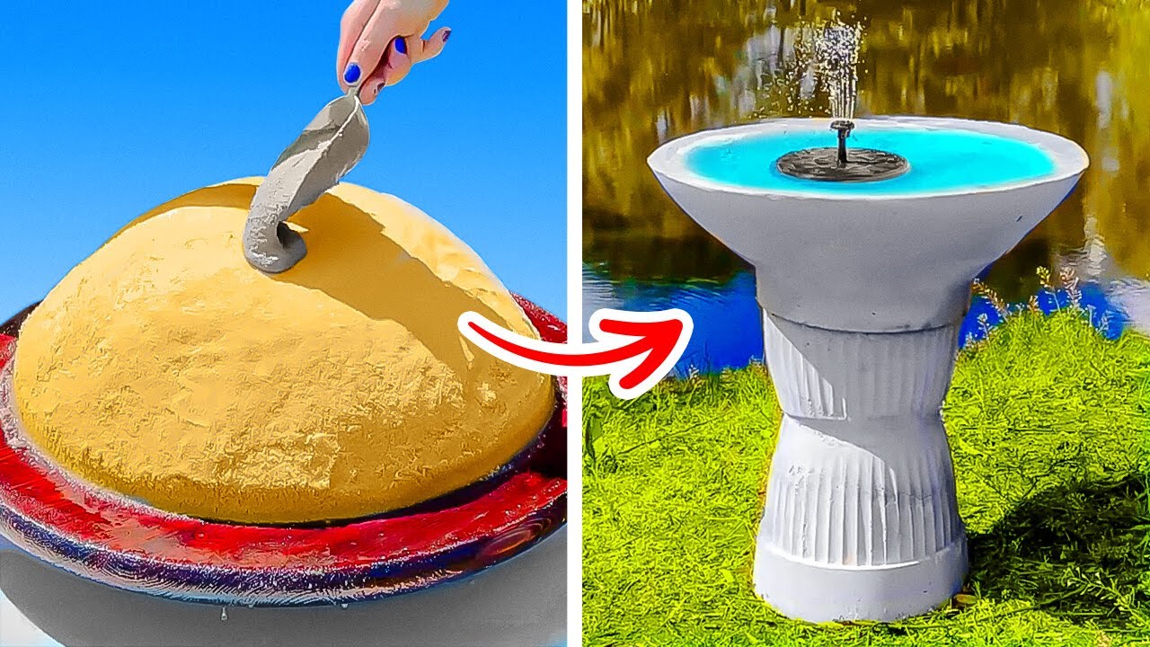 Amazingly beautiful things made of cement - YouTube