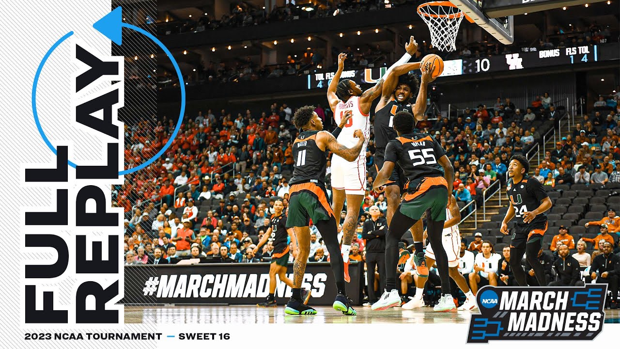 Miami (FL) vs. Houston - 2023 NCAA men's Sweet 16 | FULL REPLAY - YouTube