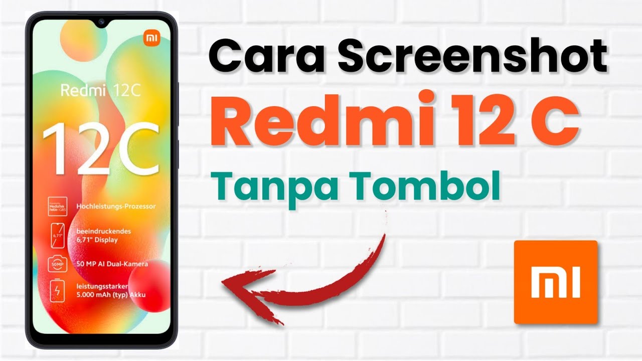 Cara Screenshot Xiaomi Redmi 12C Tanpa Tombol - YouTube