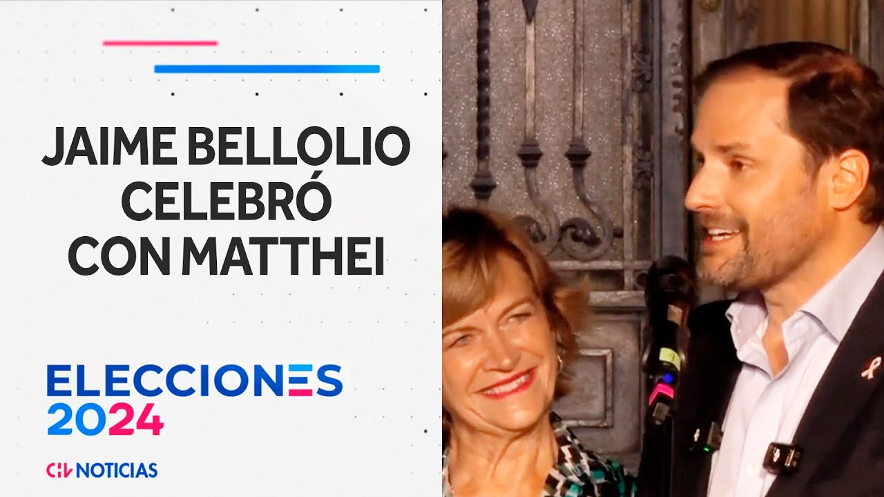 "POR EVELYN MATTHEI": Jaime Bellolio celebró victoria en Providencia ...