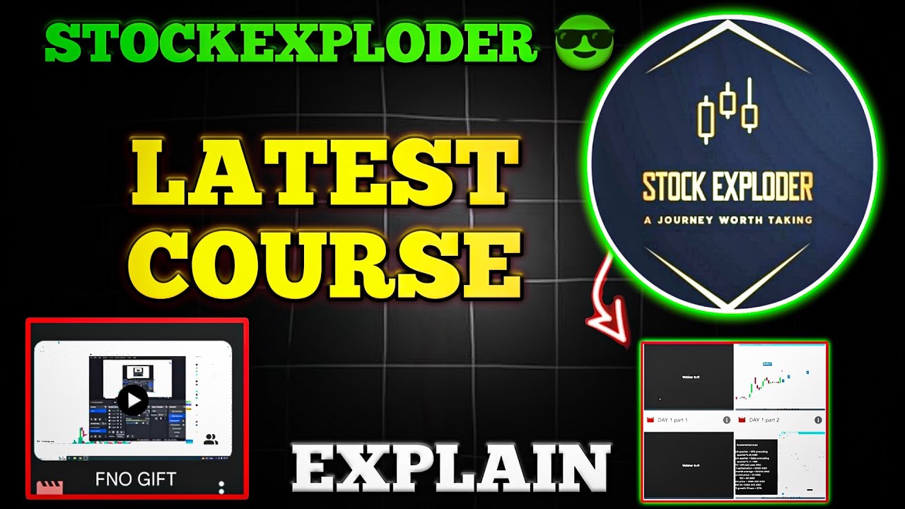@stockexploder Latest course leaked || All setup explain in one video ...