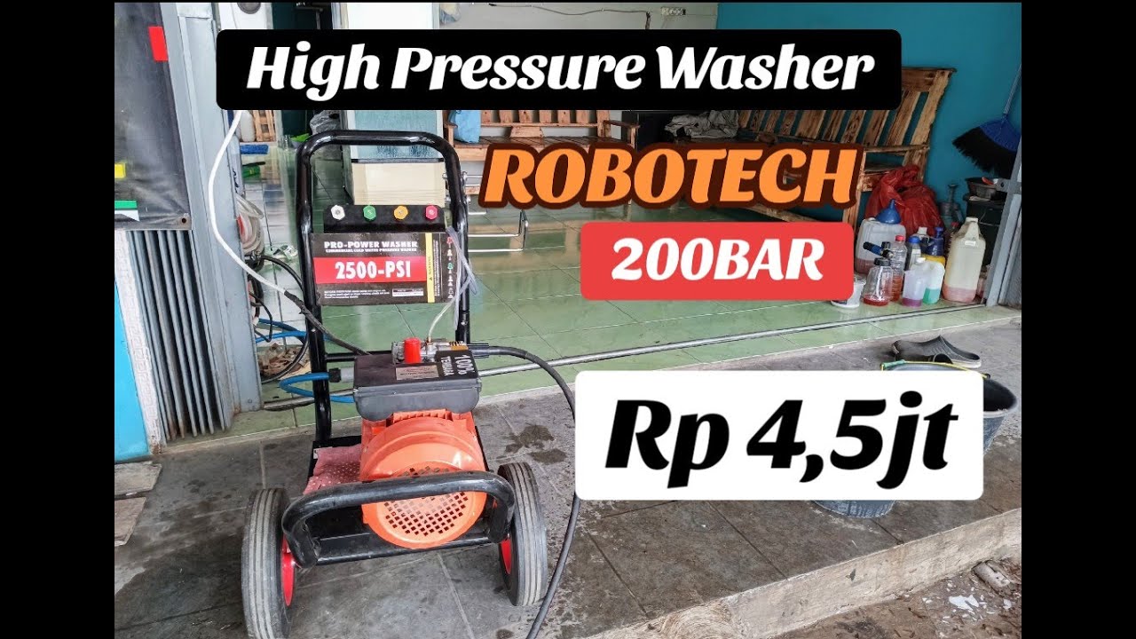 Review Jet Cleaner Robotech 2500 PSI - YouTube