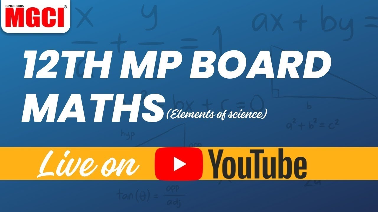 Daily Live Class of 12th Maths :: Agri. Statistics :: L-09 - YouTube