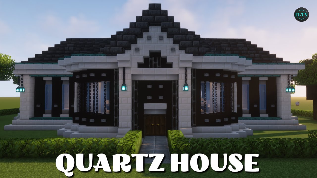 Minecraft Modern Luxury Mansion Tutorial | Elegant Quartz Build - YouTube