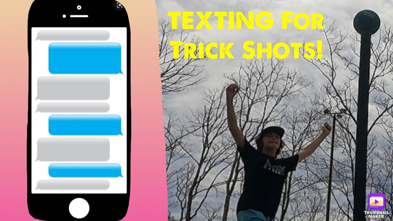 TEXTING My CONTACTS For Trick Shots! - YouTube