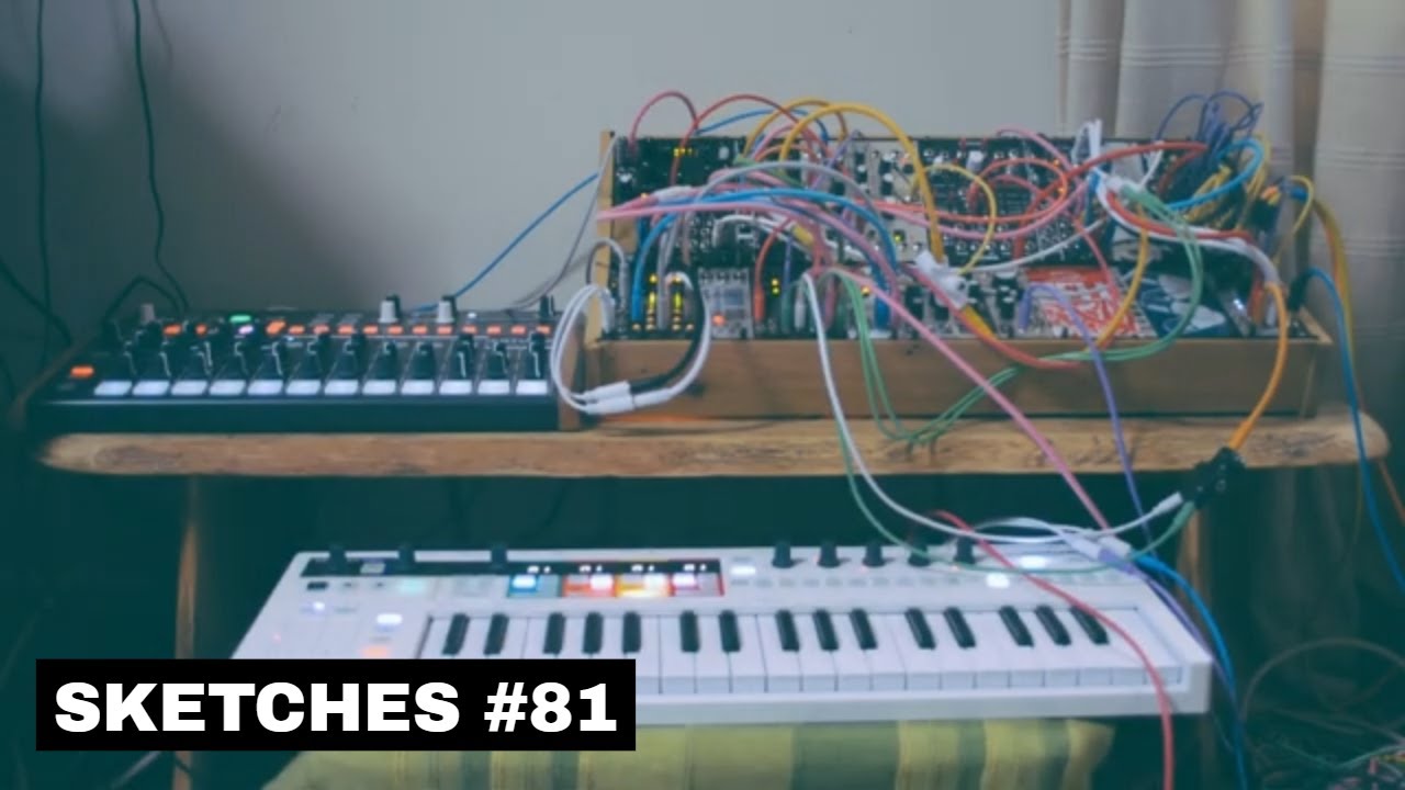 Sketches #81 - Drumbrute into wavefolder [ Mutable Marbles | Rings | Clouds | Synthrotek Fold ...