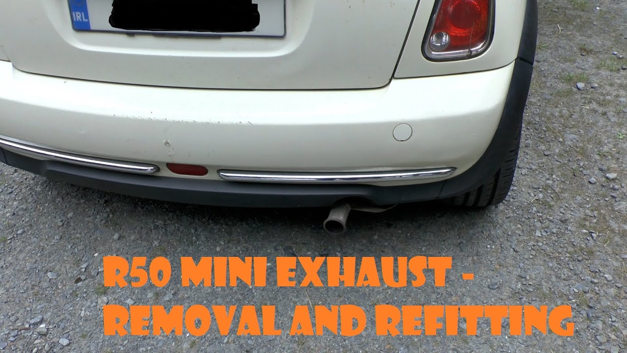 R50 Mini Exhaust Removal and Refitting - YouTube