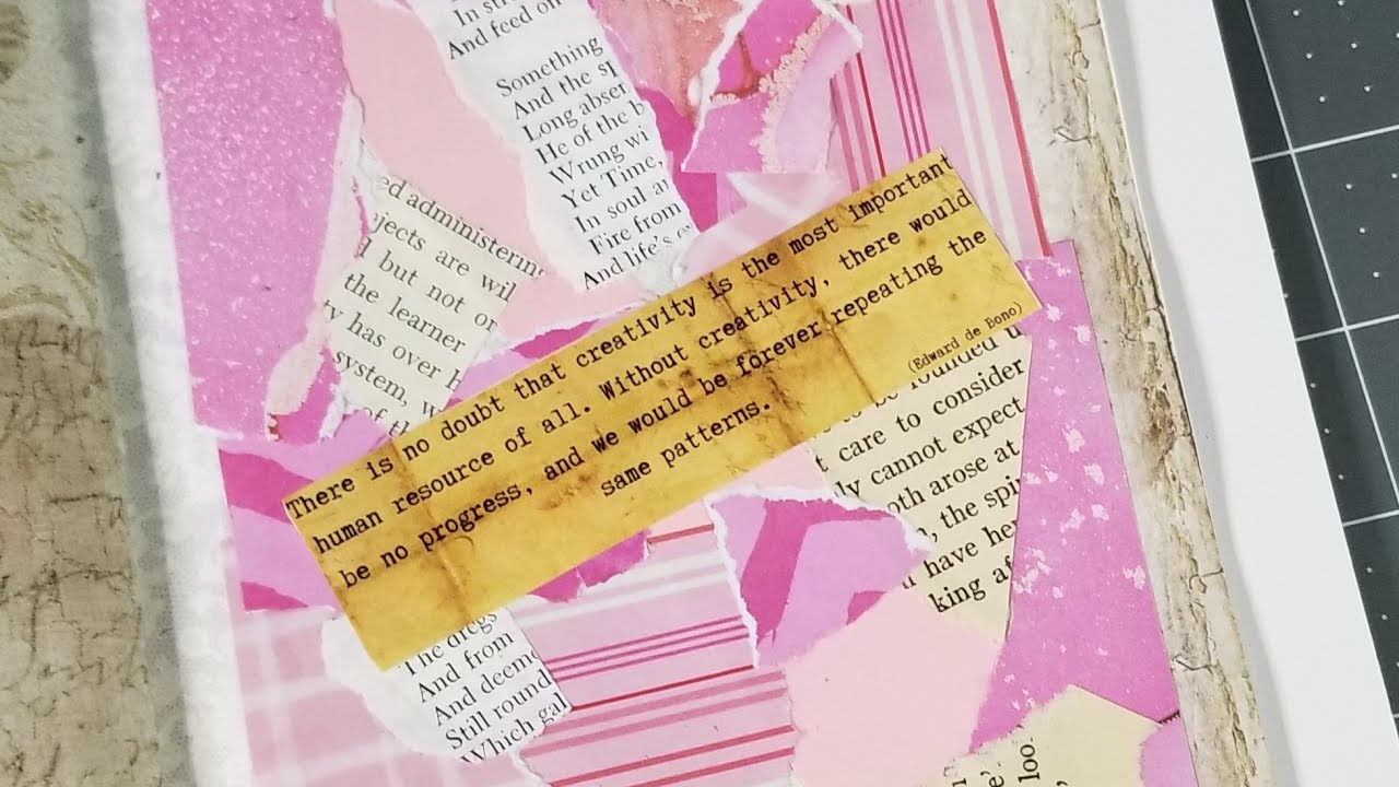 Junk Journal January 2023-Day 25 "One Color" #junkjournaljanuary - YouTube
