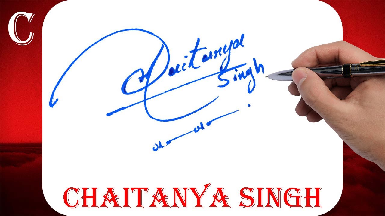Chaitanya SinghName Signature Style | C Signature Style | Signature ...