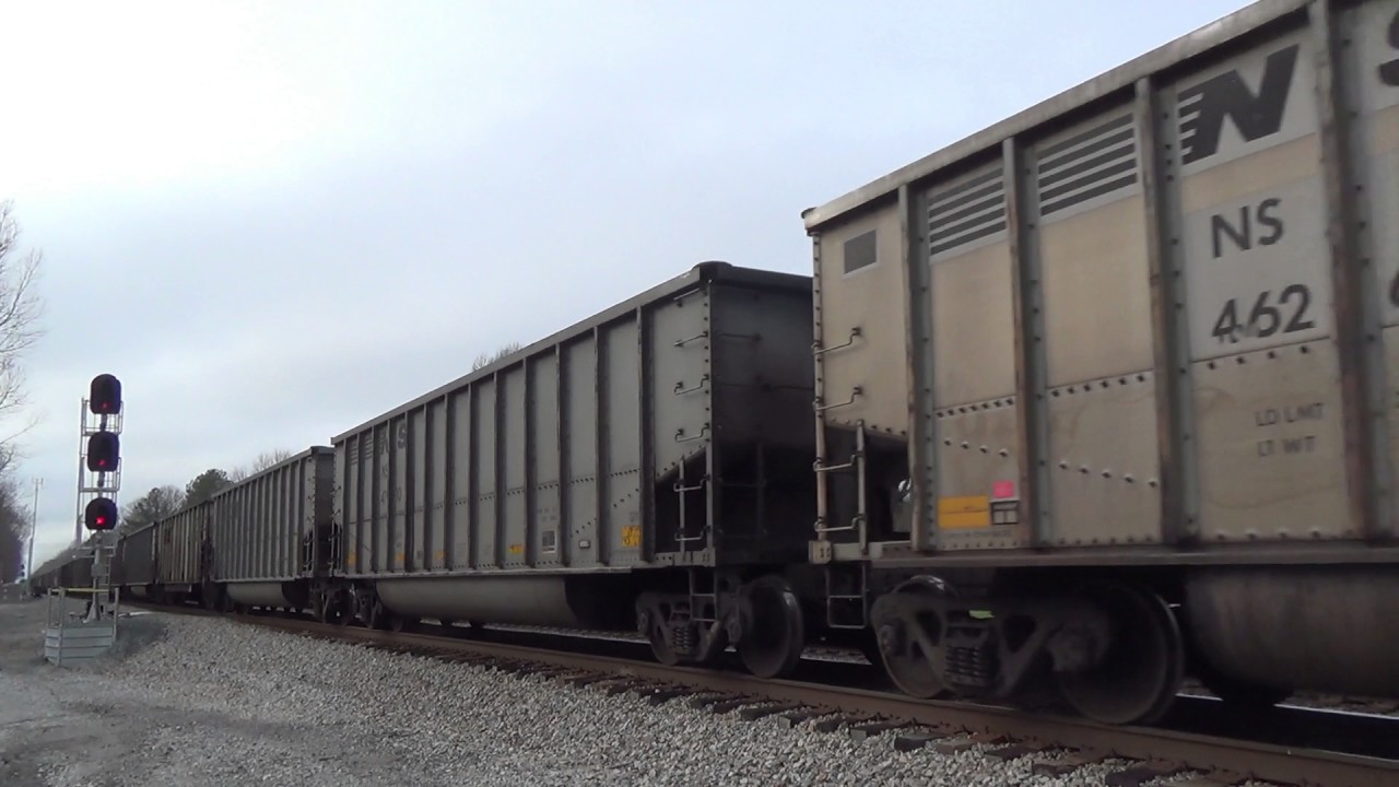 NS 5259 (Operation life saver NPBL EMD GP38-2) trails NS 825 - YouTube