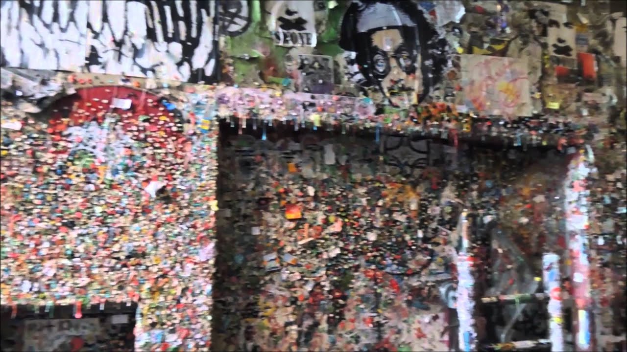 Seattle's Famous Gum Wall, Seattle Washington. - YouTube